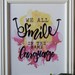 We All Smile in the Same Language Digital Print, Smile, Inspirational ...