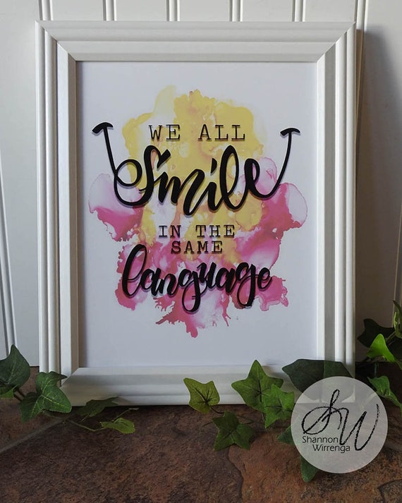 We All Smile in the Same Language Digital Print Smile | Etsy