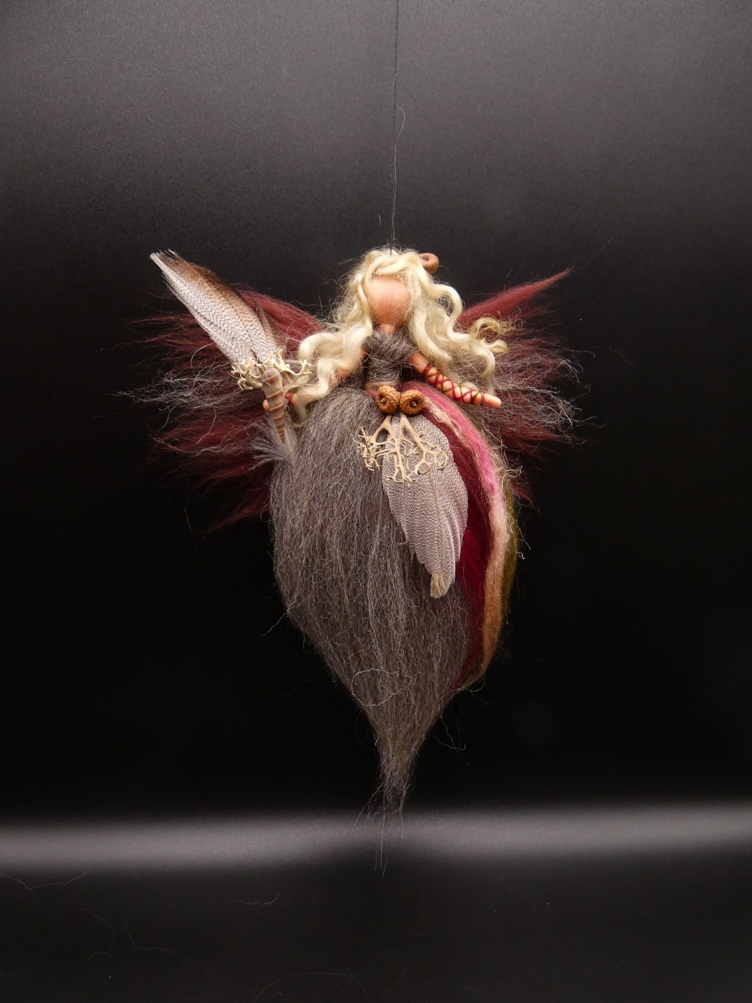 Whale Fairy / Forest Elf / Shaman / Nature / Felted / Fairytale Wool ...