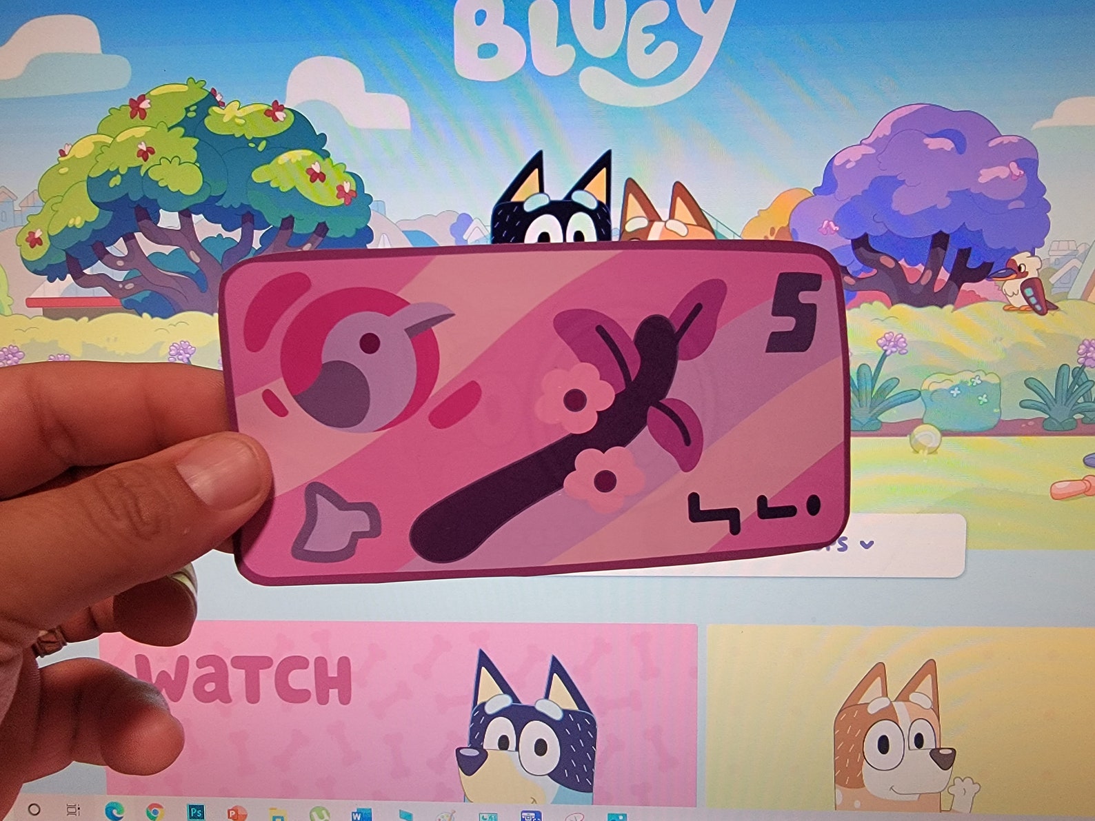 Bluey tooth fairy money screen accurate replica front and back | Etsy