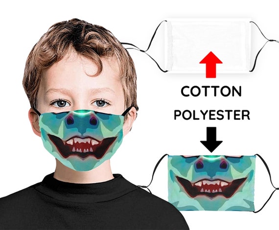 Blue Dragon Face Mask Kids Dragon Costume Halloween Made in | Etsy