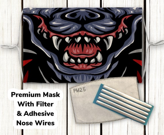 Cartoon Wolf Mask Werewolf Face Mask Mens Face Cover Wolf | Etsy