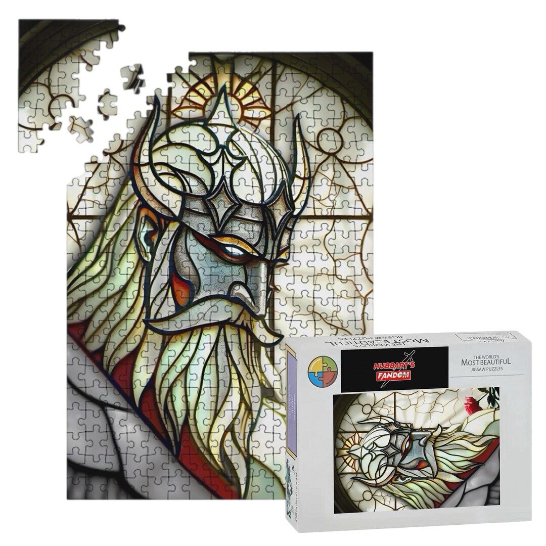 Mens Puzzles, Wooden Jigsaw Puzzle, Viking Aesthetic, Faux Stained ...