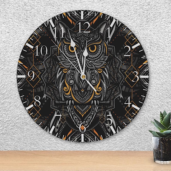 Owl Clock - Etsy