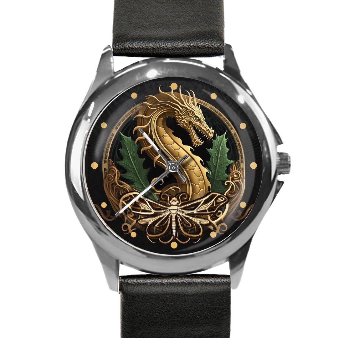 Dragonfly Dragon Watch: Personalized Unisex Timepiece, Unique Watches ...