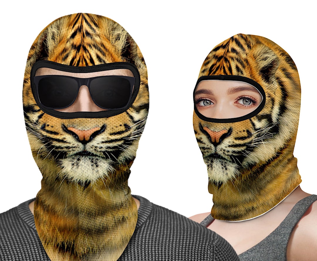 Tiger Face Mask, Tiger Skin Costume, Balaclava Face Mask, Full Face ...