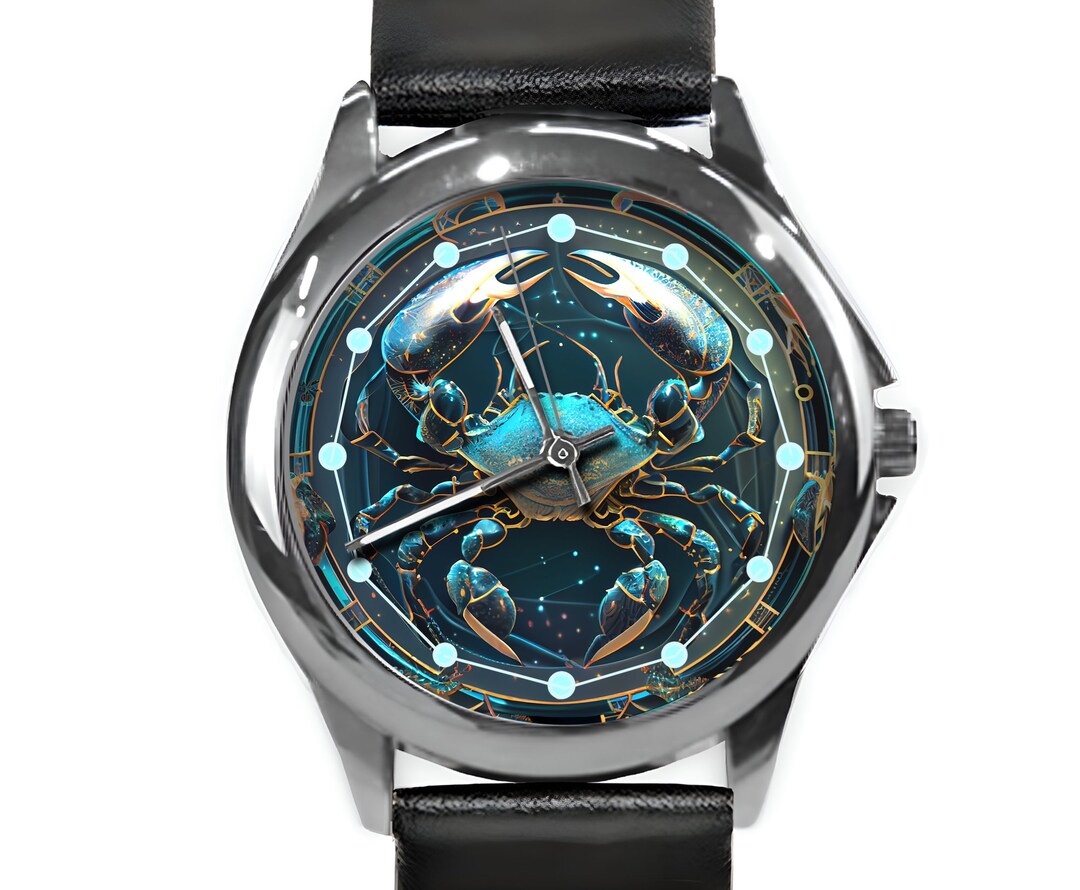 Cancer Watch, Zodiac Watch, Zodiac Birthday Gift, Astrology Watch ...