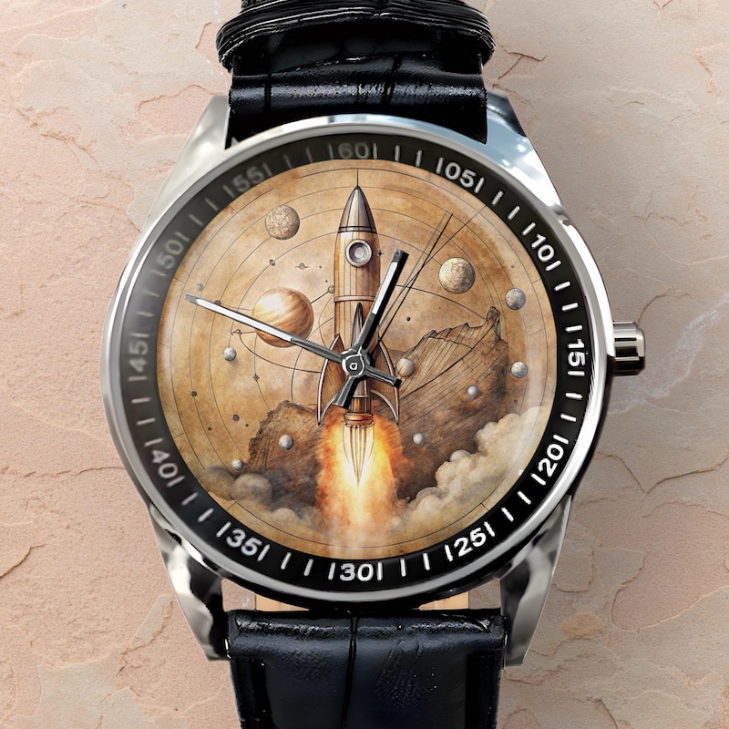 Vintage Mens Space Watch - Etsy UK
