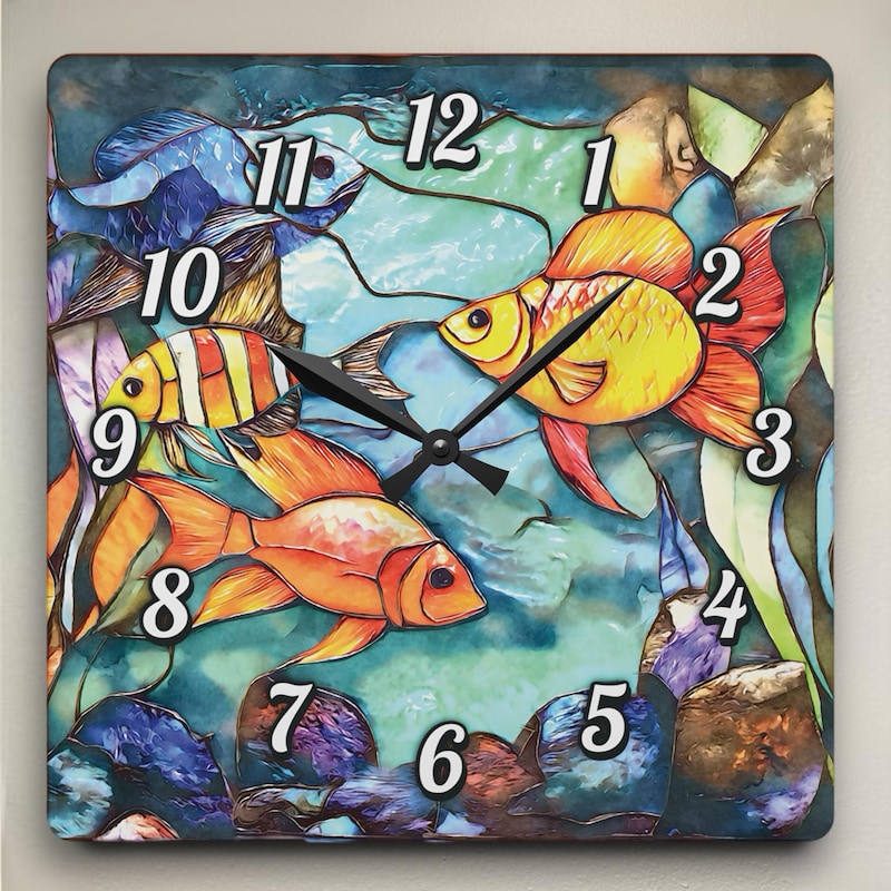 Sea Glass Clock - Etsy