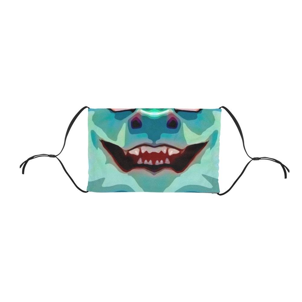 Blue Dragon Face Mask Kids Dragon Costume Halloween Made in | Etsy