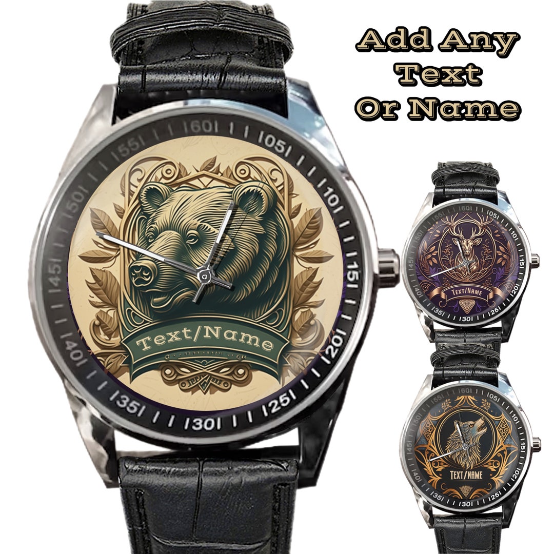 Mens Watches Unique Watch Vintage Watch for Men Bear - Etsy
