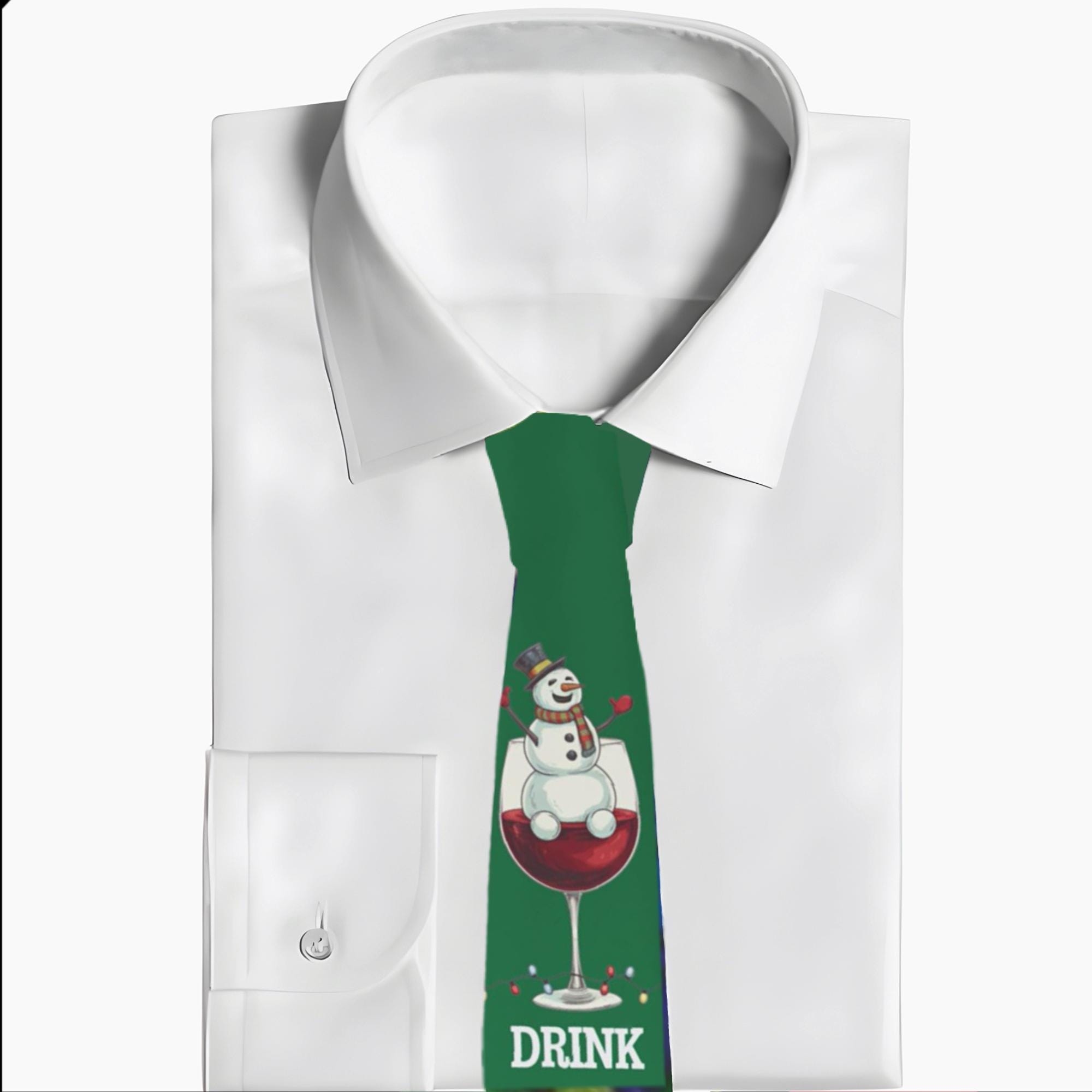 Christmas Party Tie, Funny Snowman Ties, Holiday Suit, Work Party ...