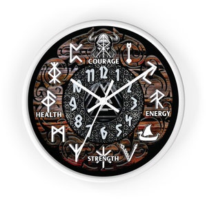 Viking Shield Wall Clock: Valknut Norse Decor, Silent Clock - Etsy