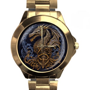 Watches for Men, Dragon Wristwatch, Steampunk Watch, Unique Watches ...