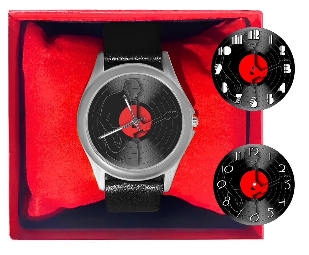 Vinyl Record Watch, Music Watch, Guitar Player Watch, Phonograph Retro ...