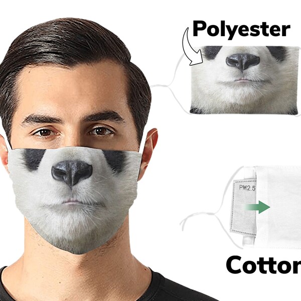 Panda Mask - Etsy