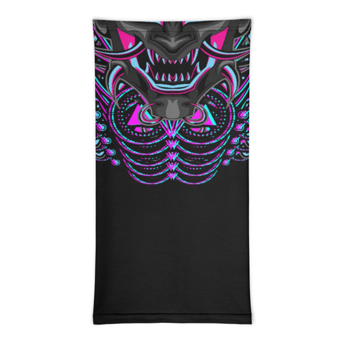 Samurai Mask Shark Teeth Purple Face Mask Anime Mask | Etsy