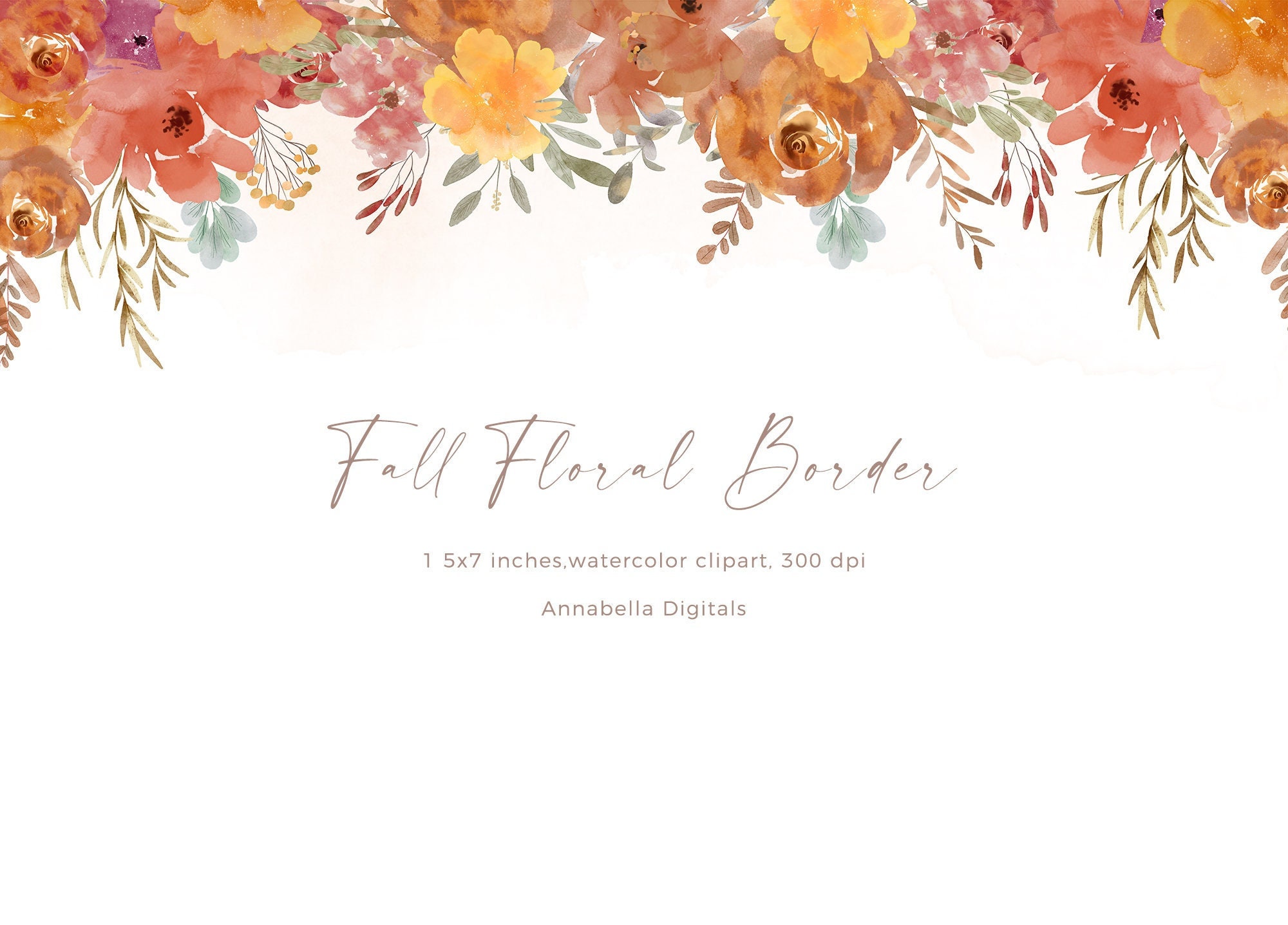 Fall Flowers Border