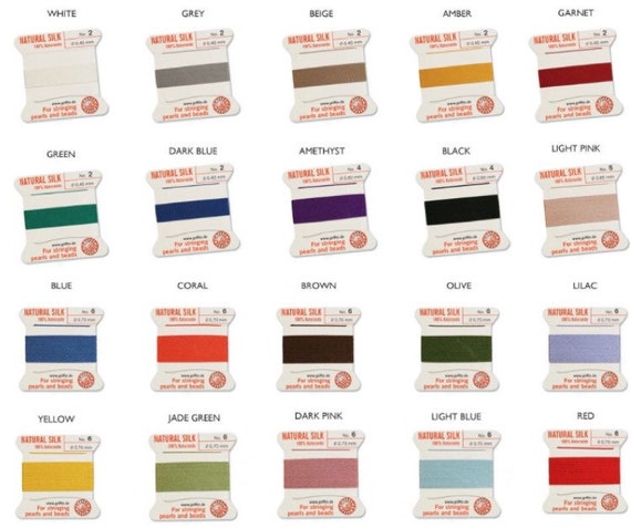 100% Pure Silk Bead Cord/Thread/String by Griffin | Etsy