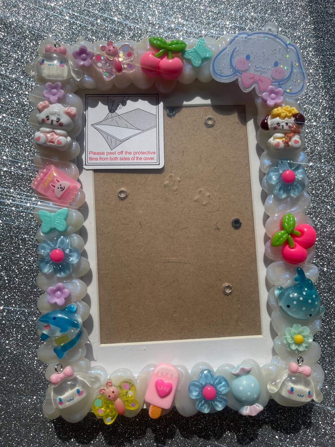 Cinnamoroll Frame | Sanrio Frame| Decoden Picture Frame| Decorated 4x6 ...