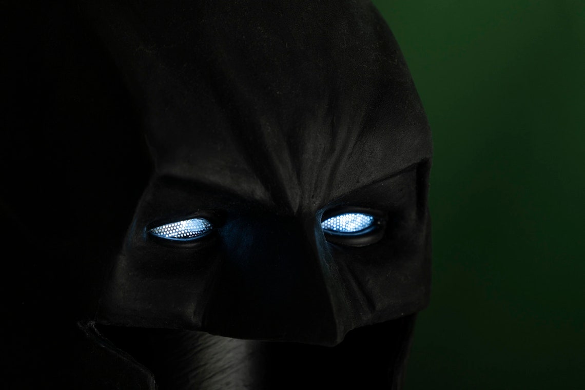 Batman Show Mask With Eyes That Light up 1/1 - Etsy