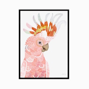 Major Mitchell Print, Bird Print, Cockatoo, Parrot Art, Cockatoo ...