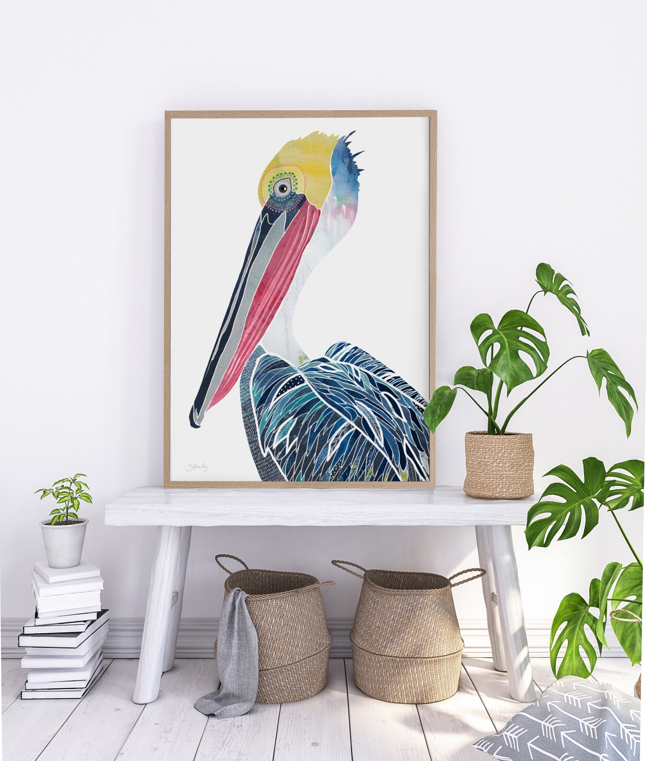 Pelican Print Bird Print Pelican Pelican Art Pelican - Etsy