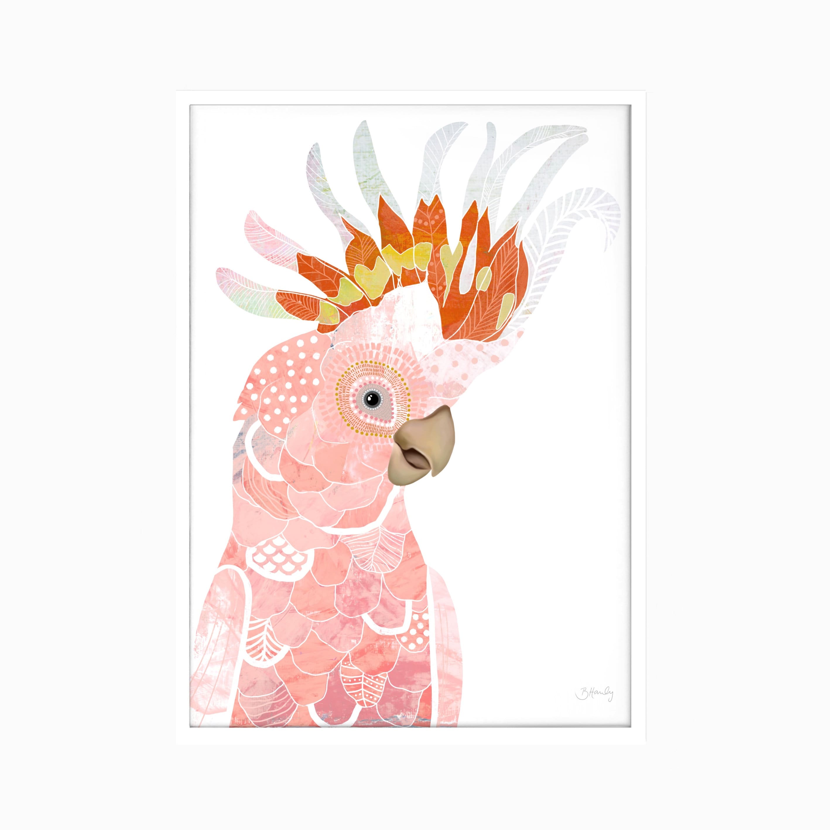 Major Mitchell Print, Bird Print, Cockatoo, Parrot Art, Cockatoo ...