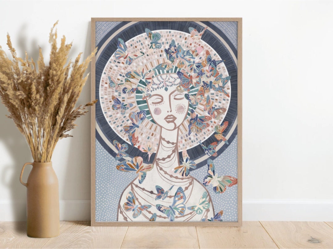 Butterfly Effect Print, Butterfly Art, Spiritual Art, Figurative Print ...