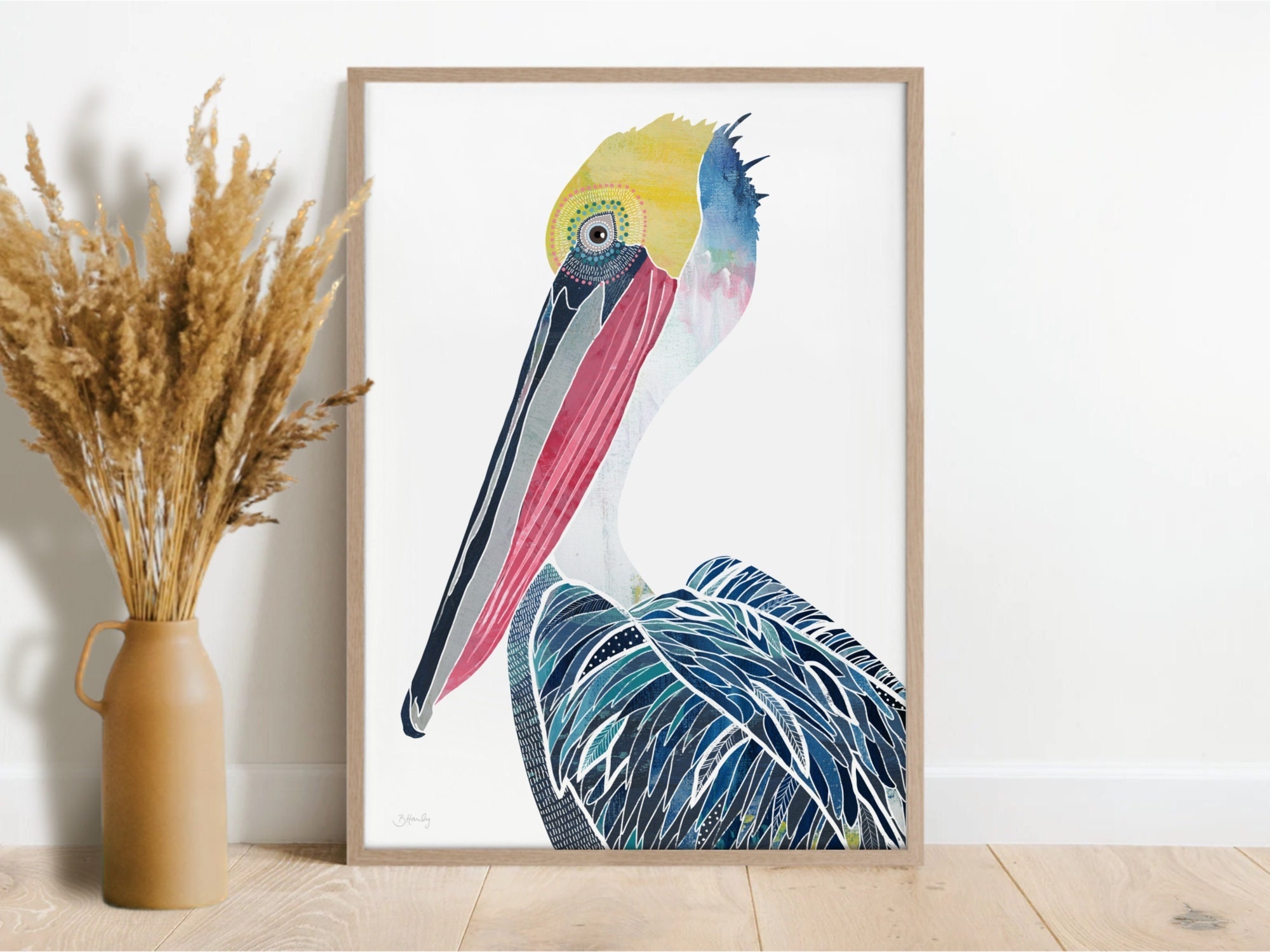 Pelican Print Bird Print Pelican Pelican Art Pelican - Etsy