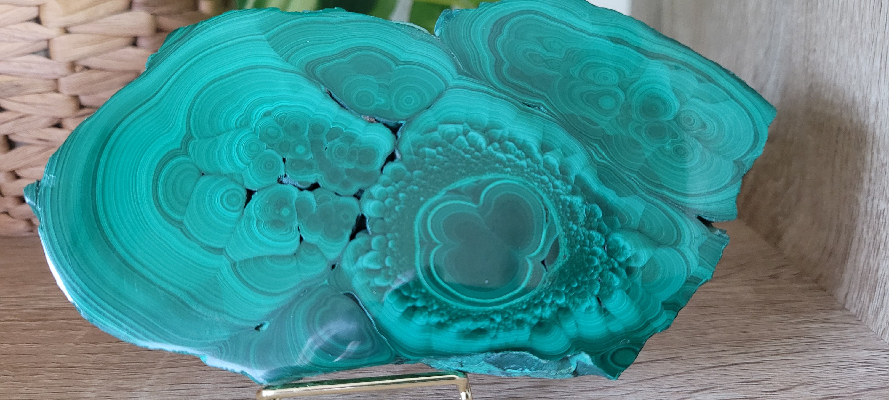 Polished Malachite Slab Melachite Slice Natural Crystal Gemstone ...