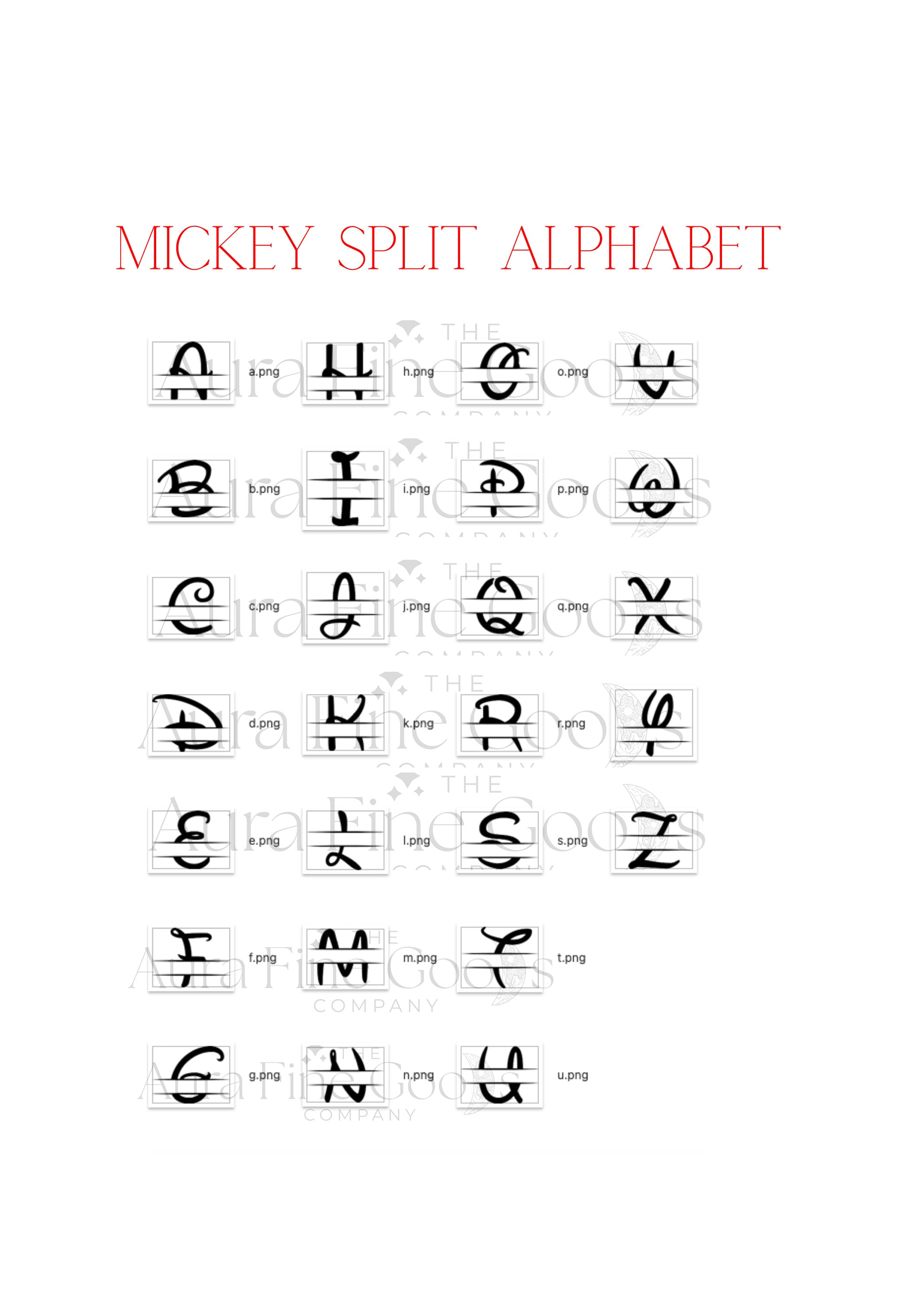 Mickey Mouse and Friends Clubhouse 5 Font Bundle SVG PNG 300DPI Cricut ...
