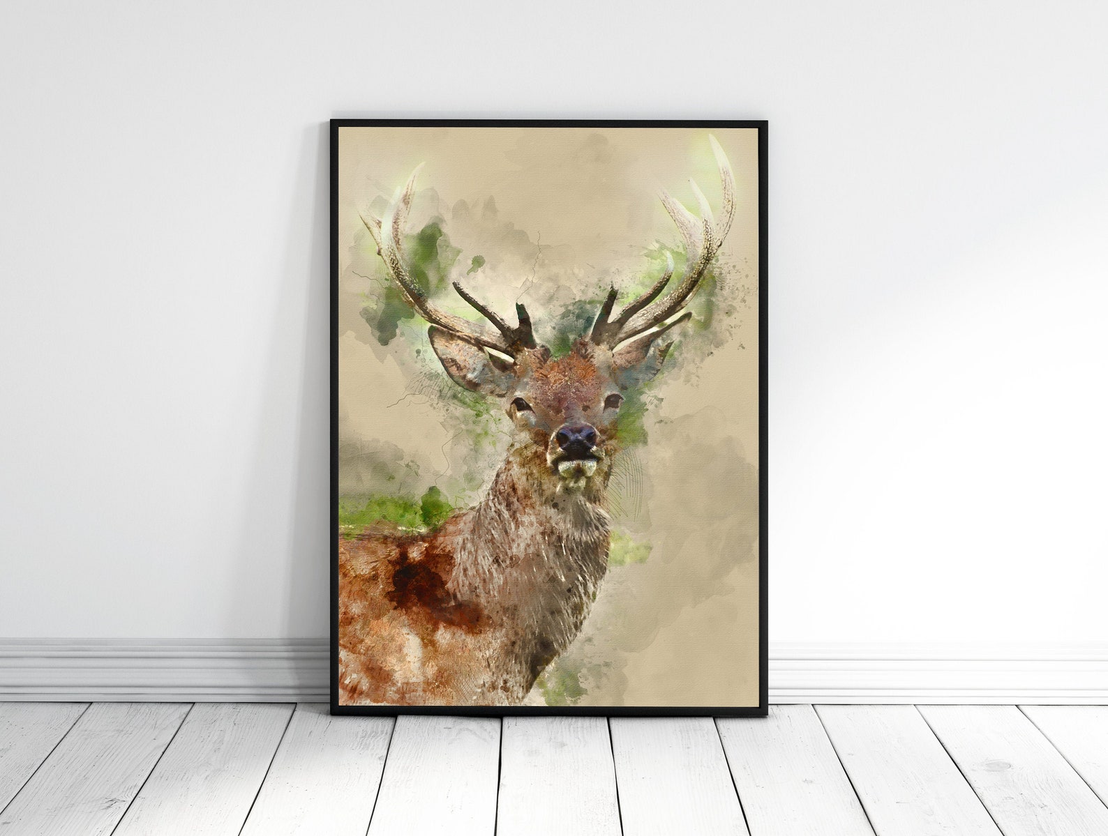 Deer Print Stag Head Stag Print Stag Picture Deer Head - Etsy