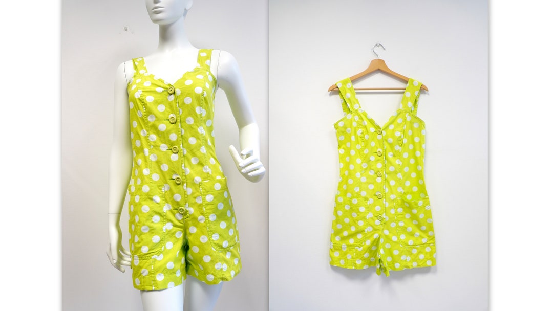 Polka Dot Overall Retro, Retro Overall Polkadot, Vintage Overall ...