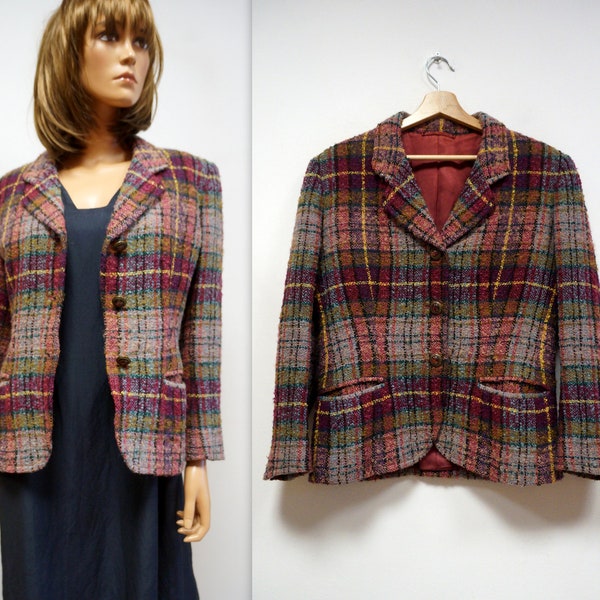 Pink Checkered Jacket - Etsy