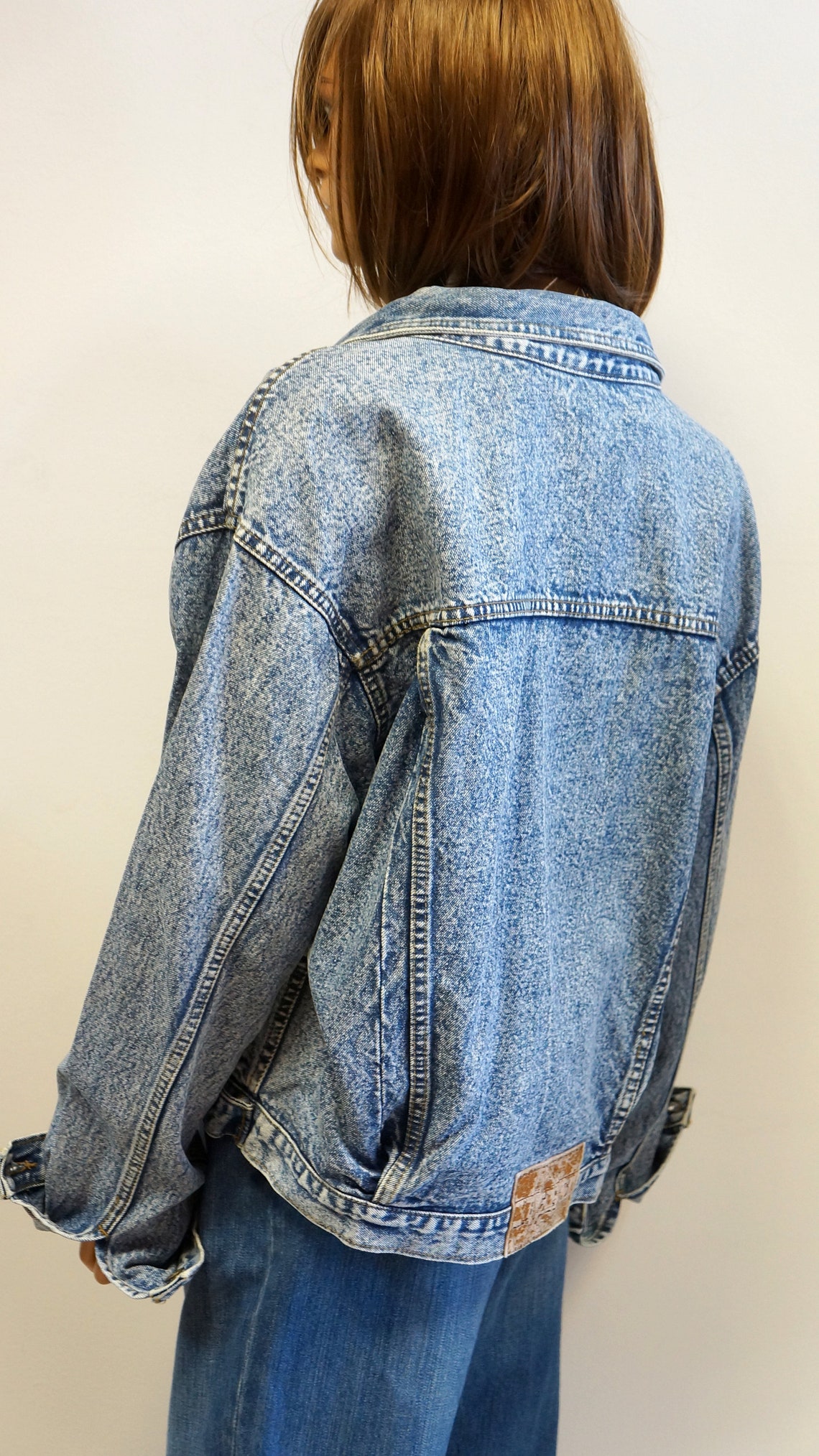 Fade Out denim jacket vintage blue pockets denim jeans size | Etsy