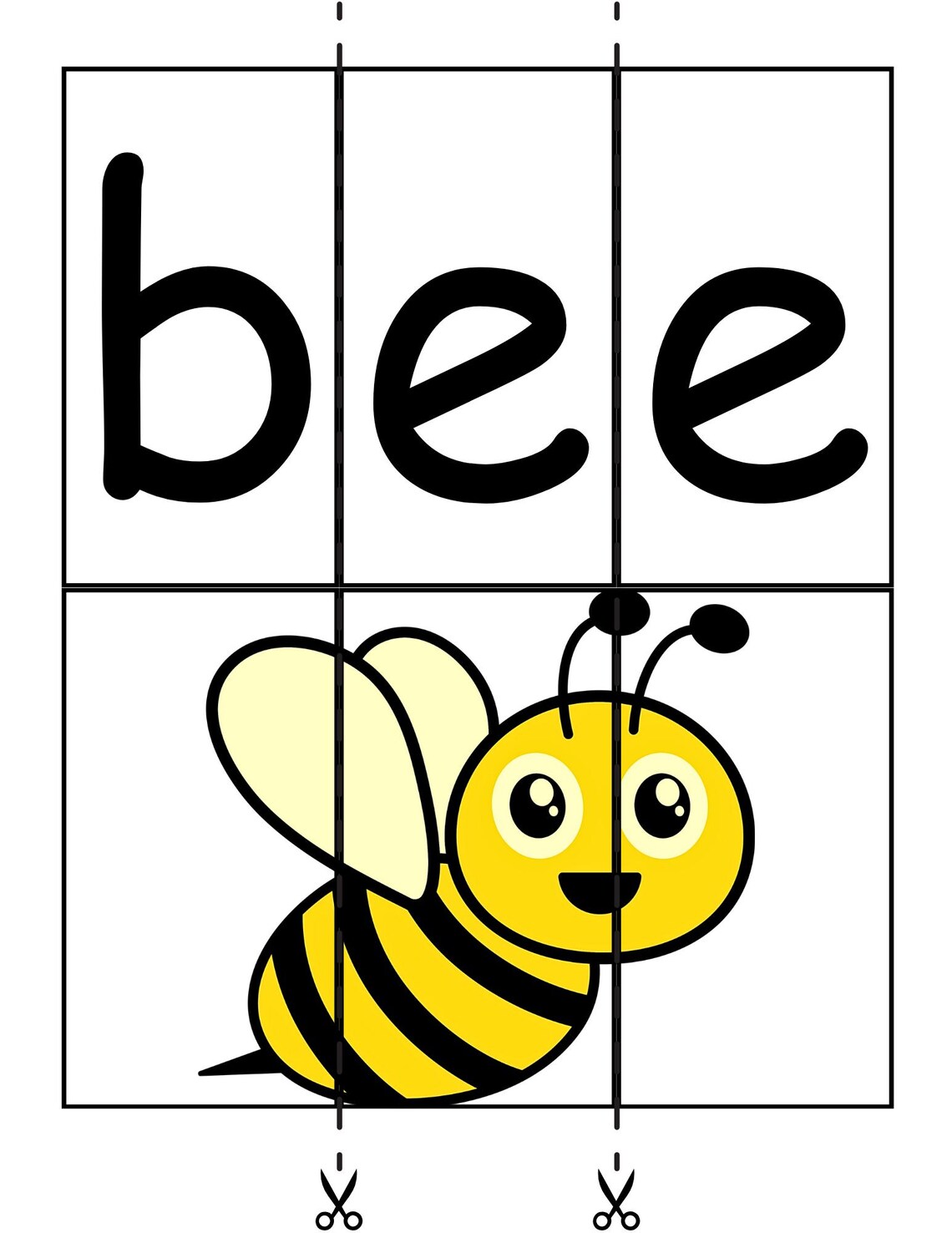Animal Word Puzzle Cards for Preschool – 10 Three-letter Phonics Games ...