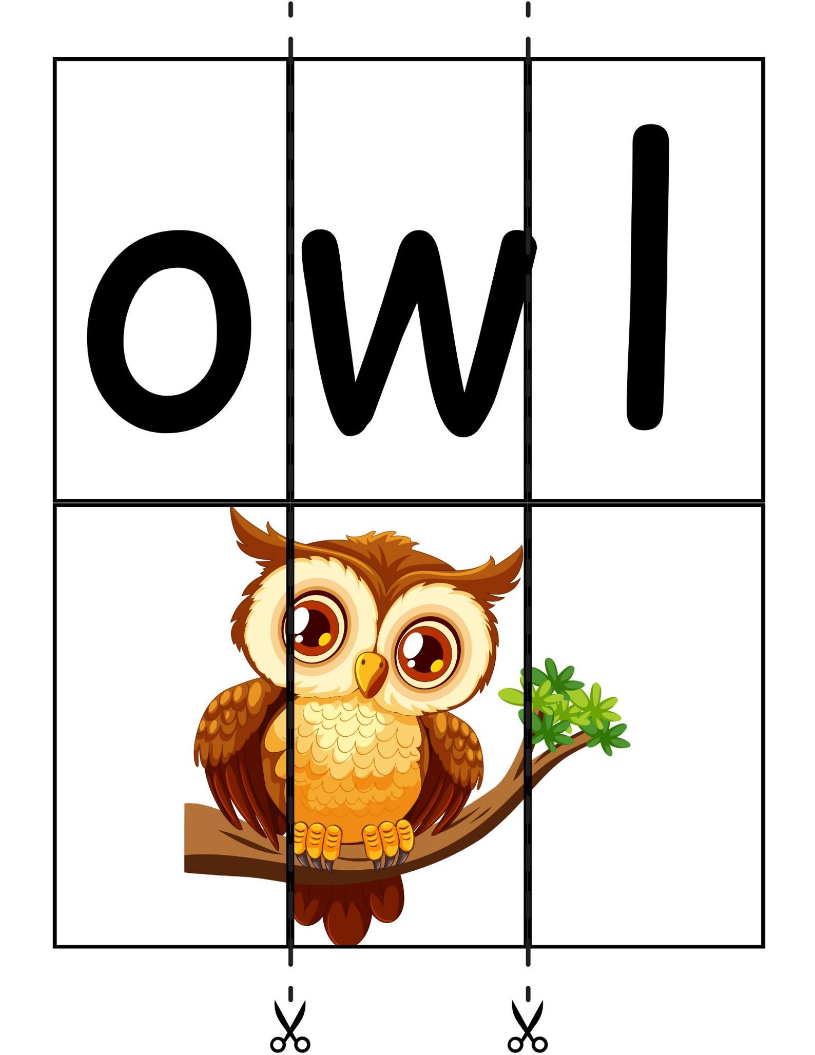 Animal Word Puzzle Cards for Preschool – 10 Three-letter Phonics Games ...