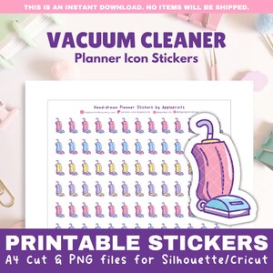 Vacuum Cleaner, Cleaning, Household Chores, A4 Printable Planner ...
