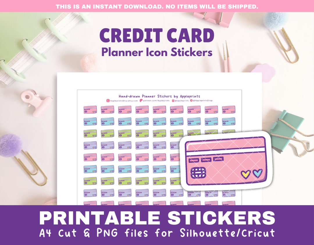 PRINTABLE Pay Credit Card Bill Reminder, Finance, Bill Due, A4 Planner ...