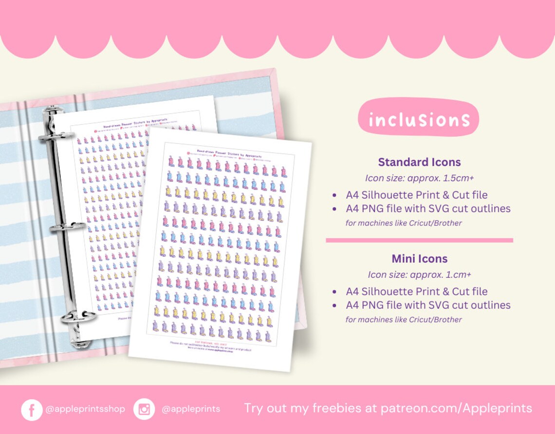 Vacuum Cleaner, Cleaning, Household Chores, A4 Printable Planner ...