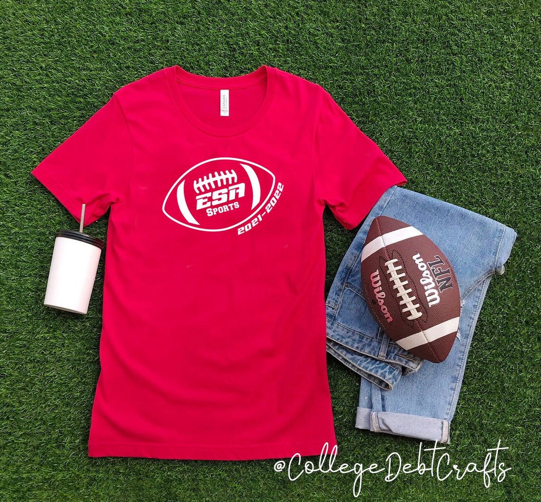 ESA Sports Football Shirt | Be the Change Epsilon Sigma Alpha T-shirt ...