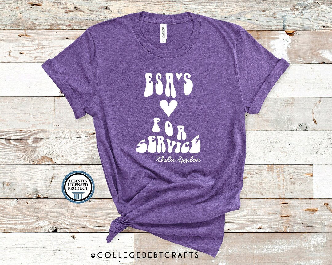 Esa's Love for Service | Epsilon Sigma Alpha T-shirt | ESA Hoodie | T ...