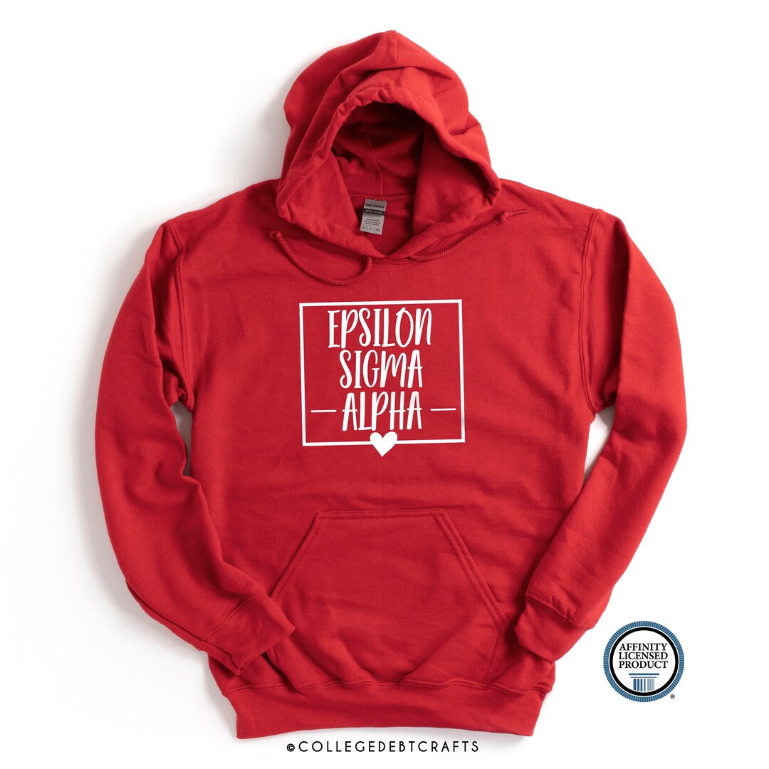 Epsilon Sigma Alpha in a Box With Heart Sweatshirt | ESA T-shirt | Cute ...