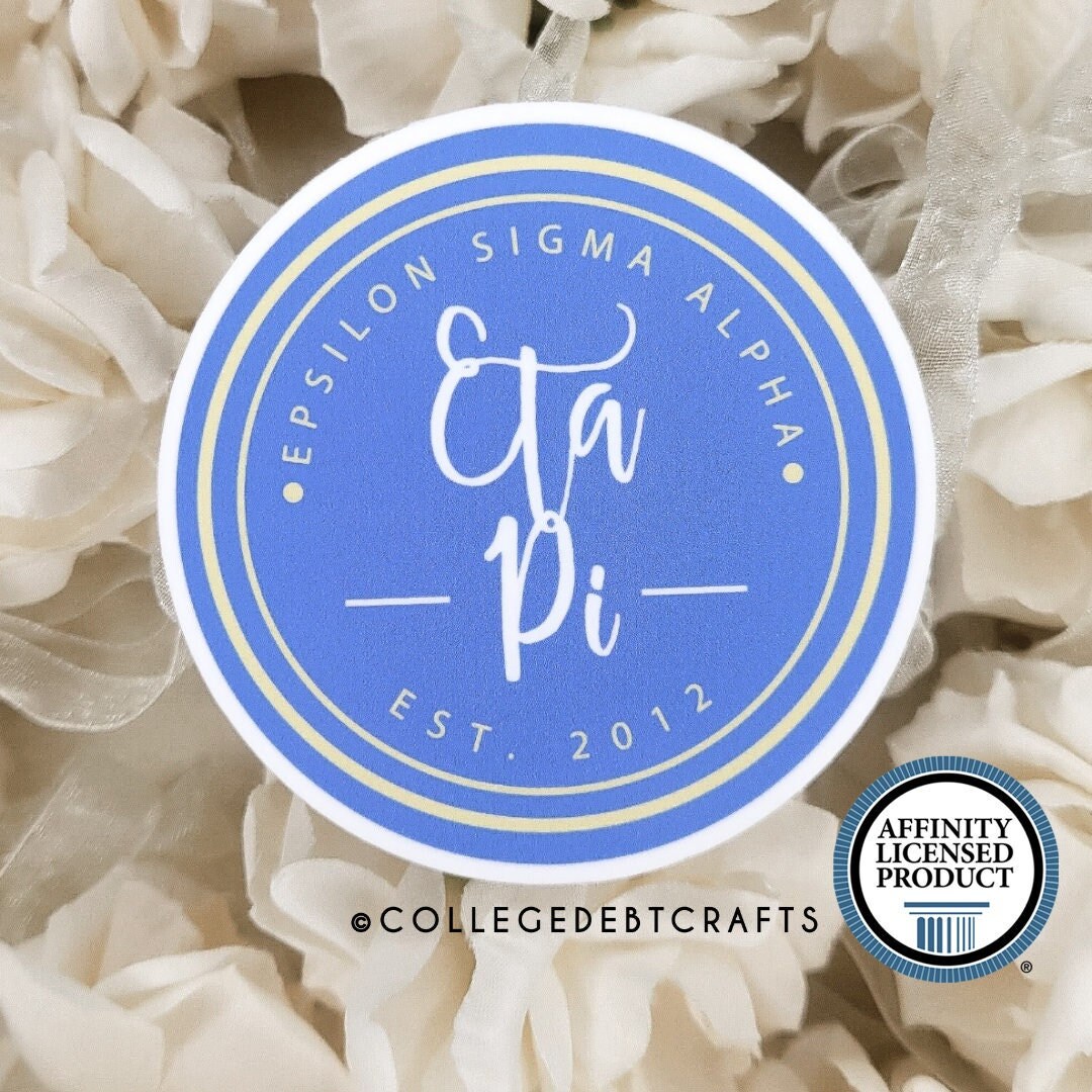 ESA Eta Pi Est. 2012 Logo Sticker | Epsilon Sigma Sticker Decal ...