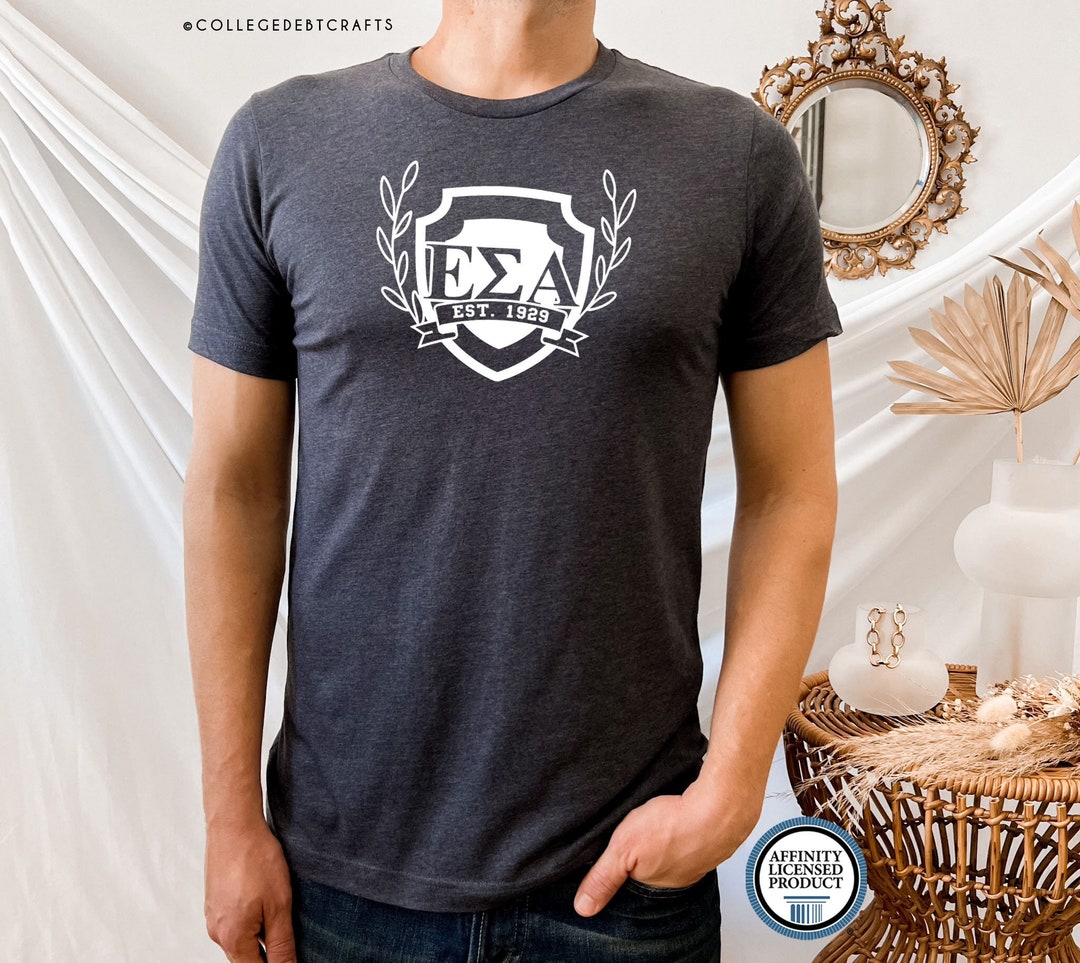 ESA Greek Crest Est. 1929 | Be the Change Epsilon Sigma Alpha T-shirt ...