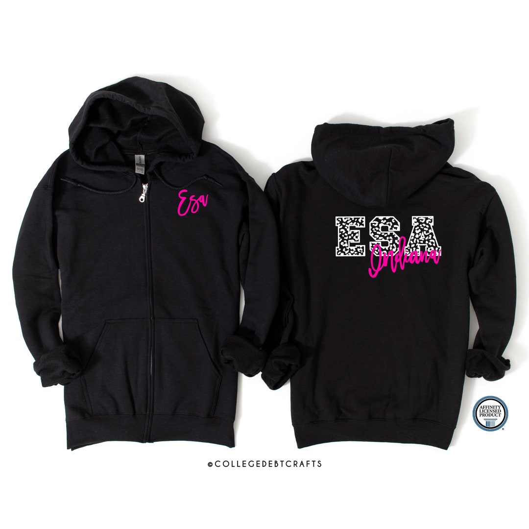 ESA Leopard Jacket | Epsilon Sigma Alpha Full-zip Unisex Heavy Blend ...