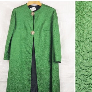 1960s Conte Originals Quilted Duster Jacket Coat, Vintage 60s Retro ...