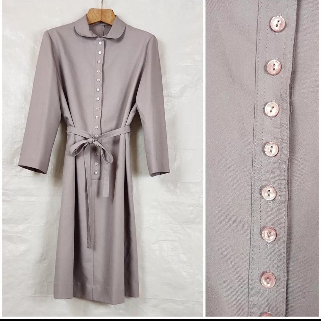 1970s Roth Le Cover Shirt Dress, Button up Belted, Vintage 70s Women's ...