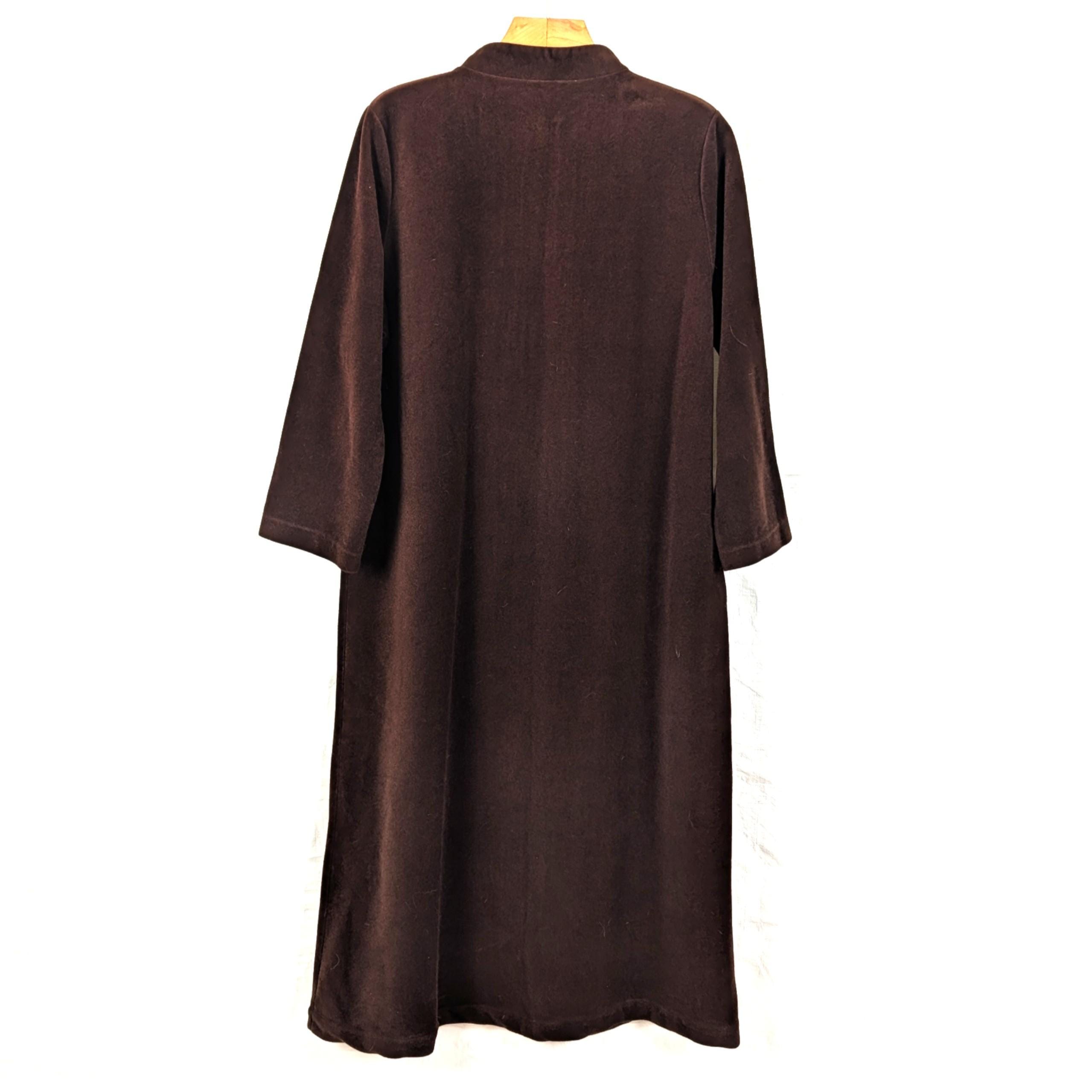 1970s JC Penny Color Block Robe / House Coat / Dress, Red White Brown ...